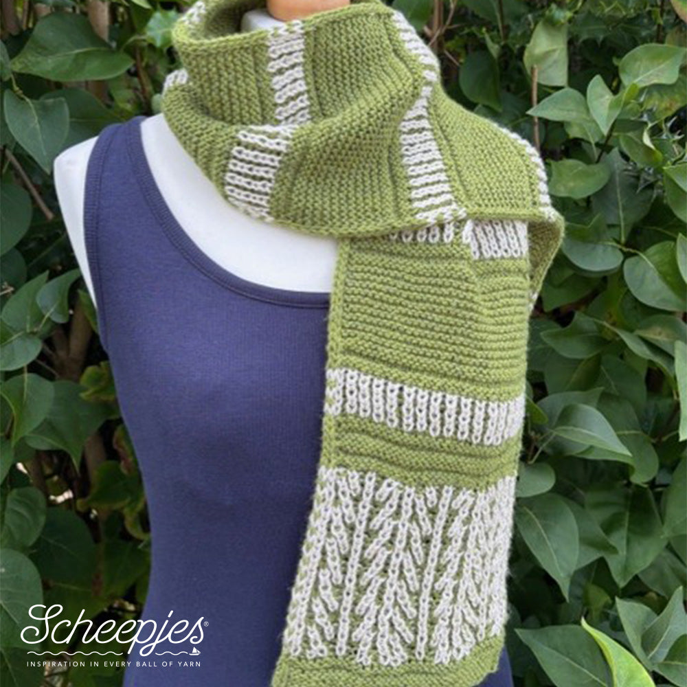 Among the Leaves Scarf - Scrumptious – Taemombo Yarn Shop